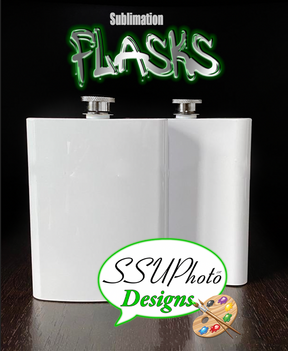 White Sublimation Flasks – SSUPhoto Designs