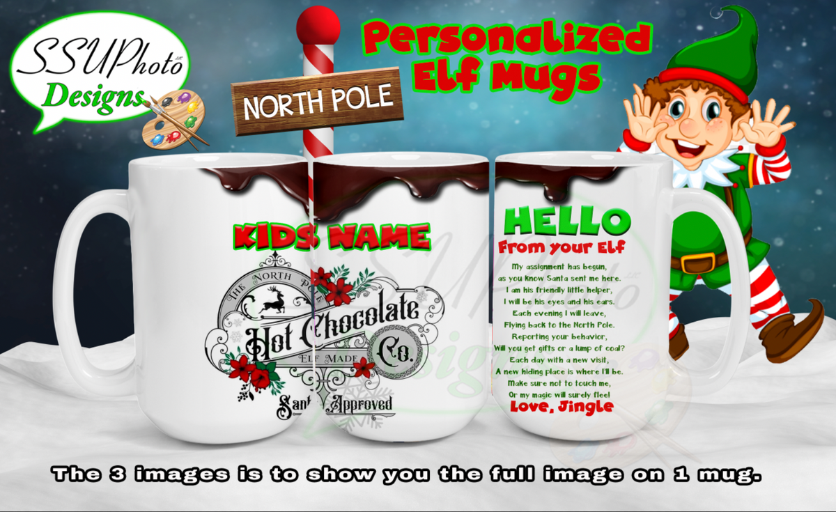 Personalized Elf Mugs – SSUPhoto Designs